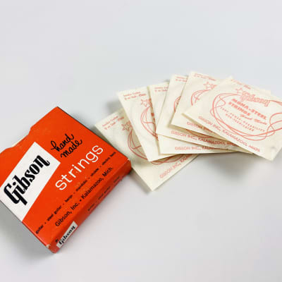 Vintage 1954 Gibson MONASTEEL GUITAR String carton Box | Reverb