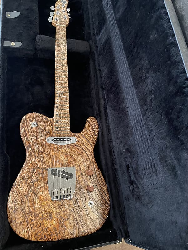 Woodcraft Electric Guitars TeleBob Custom Pyrographic Guitar | Reverb