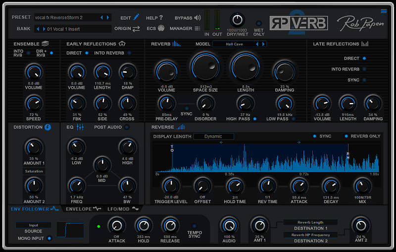 Rob Papen RP Verb 2 Plug-In (Upgrade From RP Verb 1, | Reverb