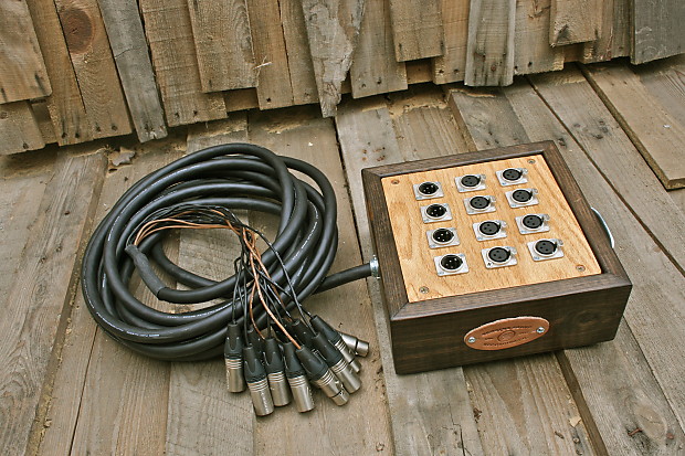 Sanctus Sound 12-Channel Audio Snake with Custom Wood Input | Reverb