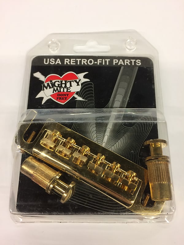 Mighty Mite Bad Ass Style Wrap Around Bridge w/Zinc Saddles | Reverb