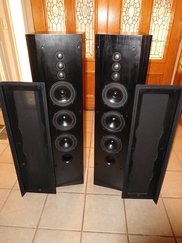 Magical! McIntosh SL-6 THX certified Tower speakers Black | Reverb