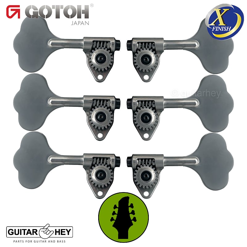 NEW Gotoh GBU510C-9 Compact Bass 6-String L3+R3 Tuners Clover | Reverb