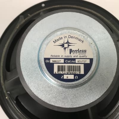 Peerless 831727 10" high powered subwoofer driver Pair | Reverb