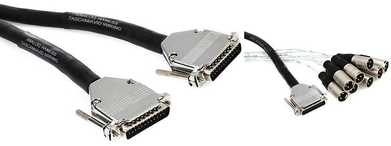 Pro Co DA88DM-5 Analog DB25-DB25 Patch Snake 5' Bundle with | Reverb