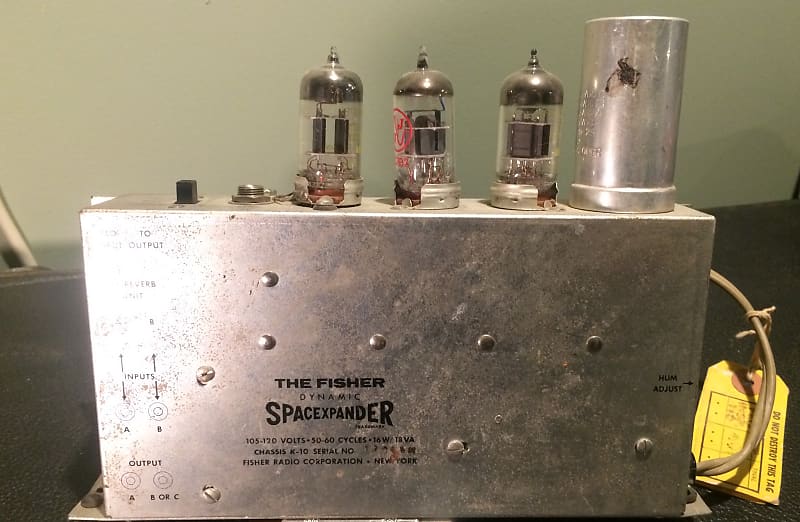 Vintage Fisher Spacexpander K-10 Reverb with 2 Reverb Tanks - | Reverb