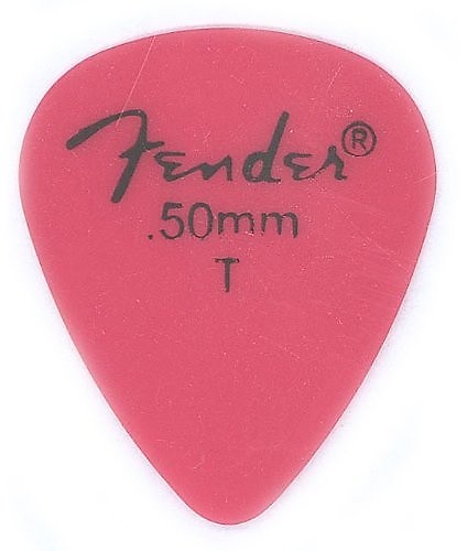 Fender 351 Delrin Rock-On Guitar Picks 12 Pack Red .50mm | Reverb