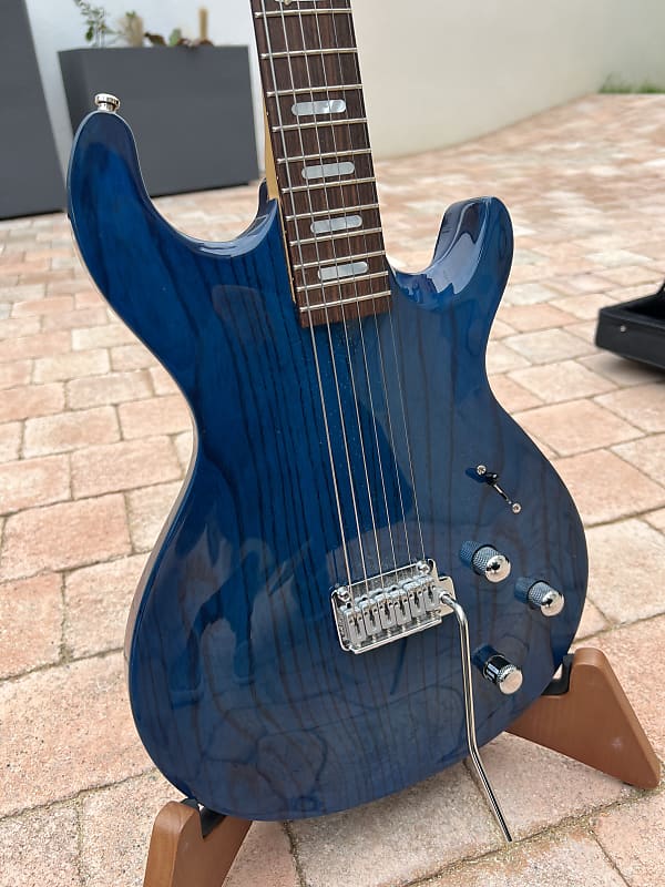 Line 6 Variax 700 - Transparent Blue finish on a carved ash | Reverb