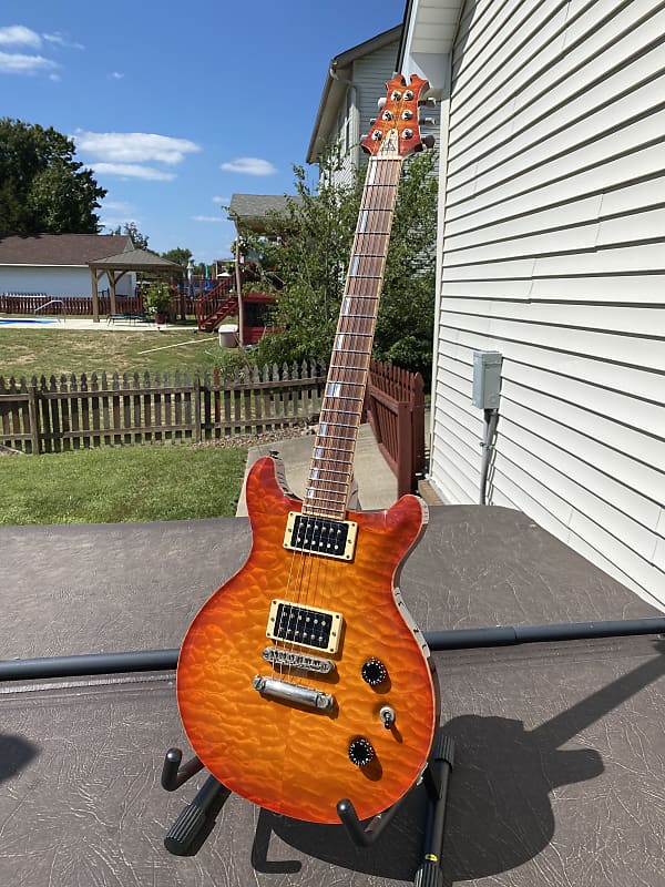 David Thomas McNaught Vintage Double Cut - Cherry Sunburst w | Reverb