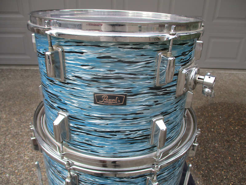 Pearl Vintage Fiberglass Rack Tom, 14 Round X 10, Blue | Reverb