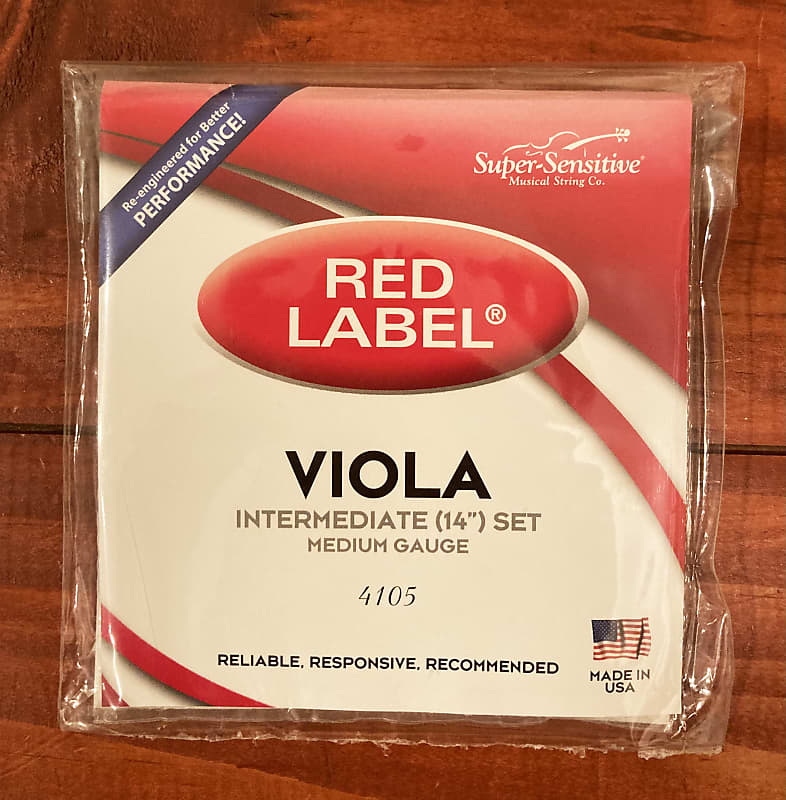 Red Label 4105 Viola String set | Reverb