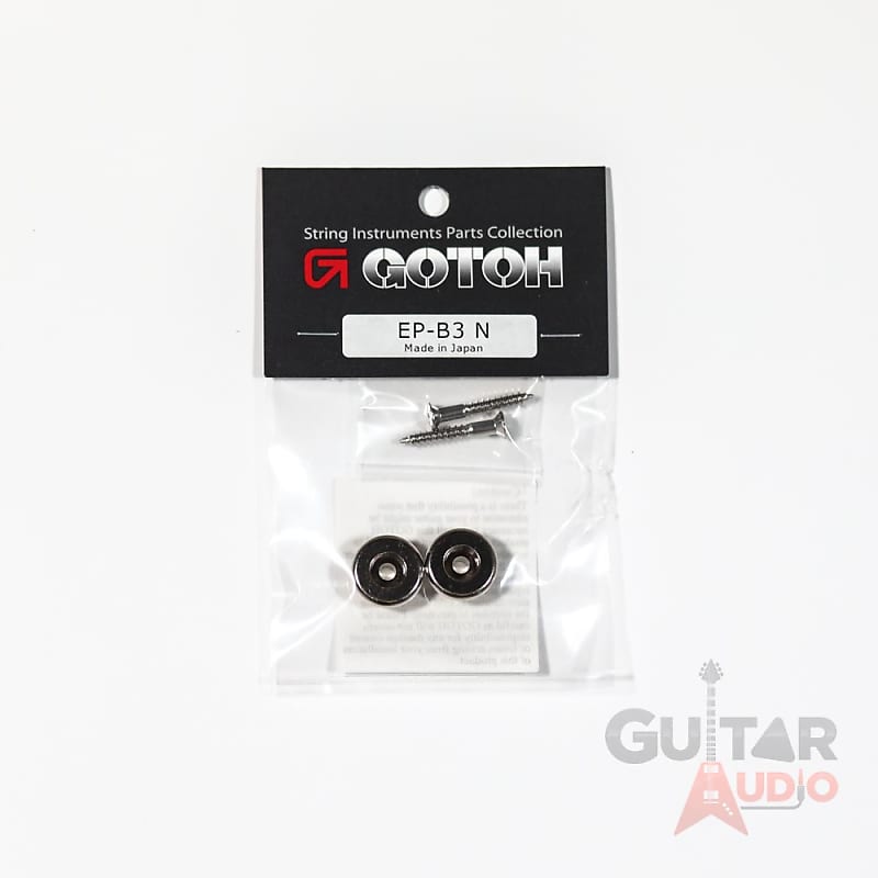 Gotoh EP-B3-N Guitar Strap Buttons Set w/ Screws, NICKEL | Reverb
