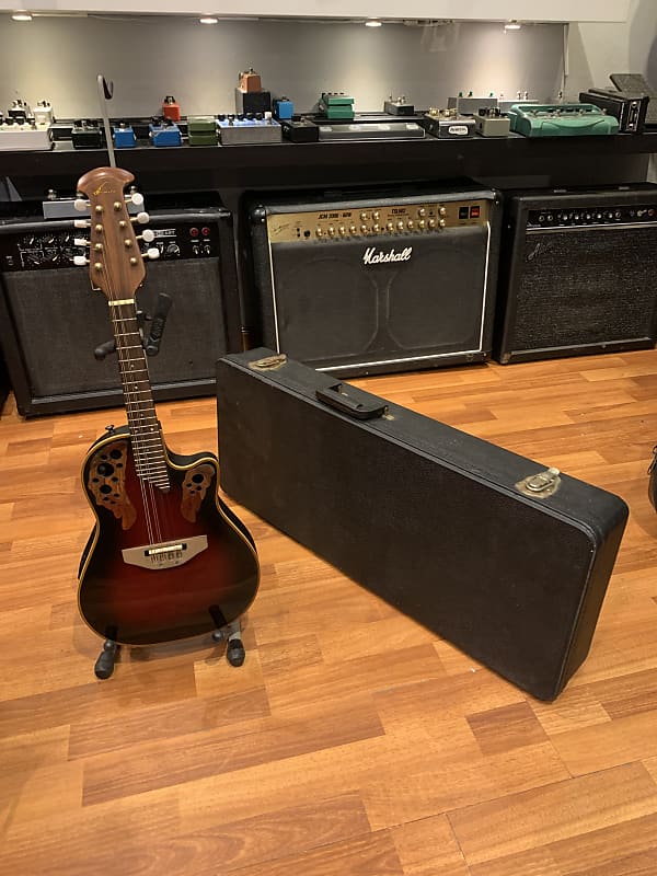 Ovation MCS-148 acoustic-electric Mandoline Ruby Burst with | Reverb