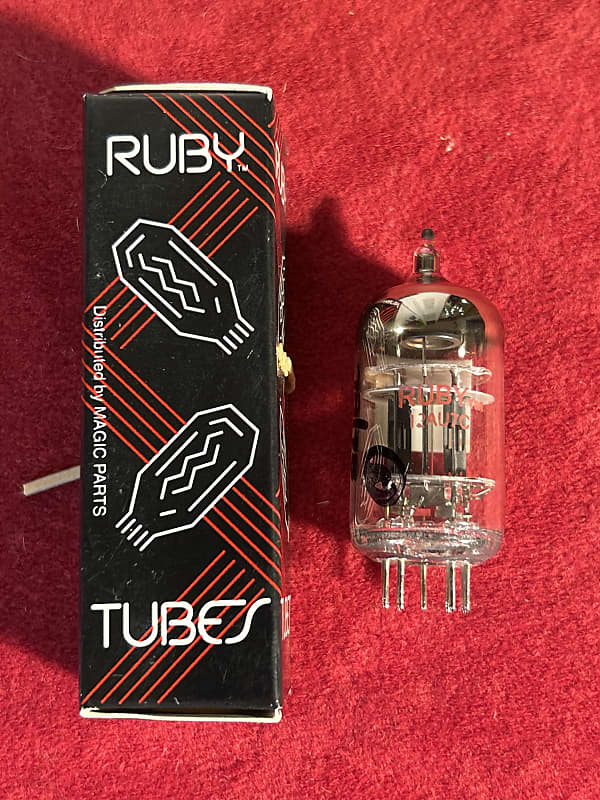 Ruby 2AU7C High Quality Pre-Amp Tube - Clear Glass | Reverb