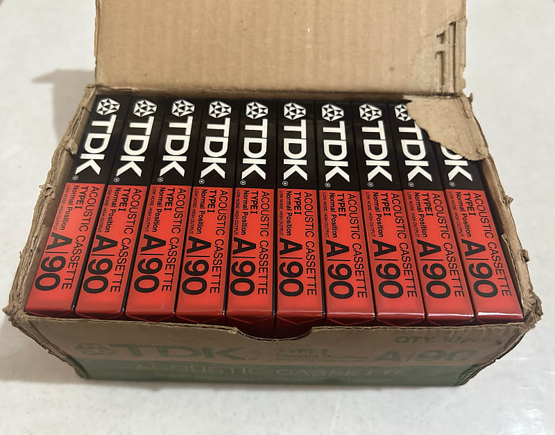Box of 10 TDK A90 (Made in Japan | Circa 1986) Cassettes - | Reverb UK