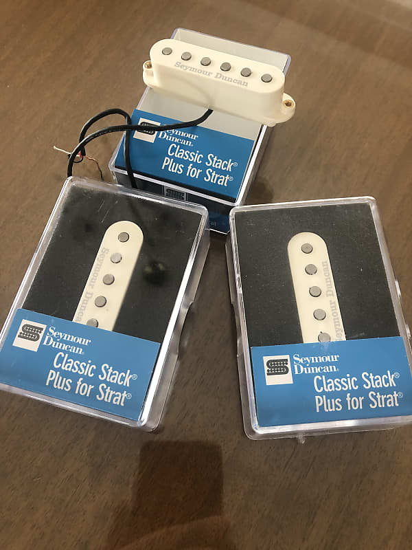 Seymour Duncan STK-S4s Classic Stack Plus Pickup Set White | Reverb