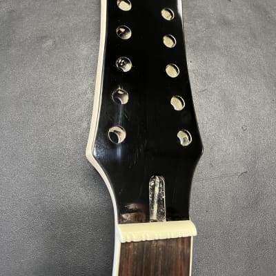 Unbranded 12- string Bolt on neck tilt back Black painted | Reverb