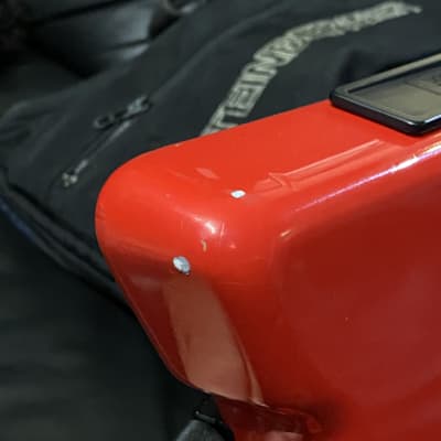 Steinberger XP-2 bass guitar 1986 Red with red pickguard | Reverb