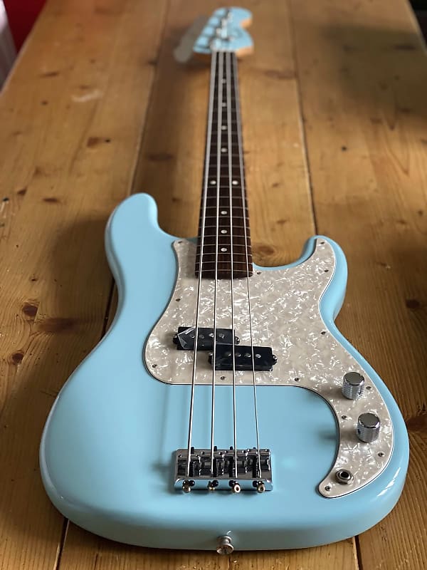 Fender Japan Exclusive Limited Edition Daphne Blue Precision | Reverb