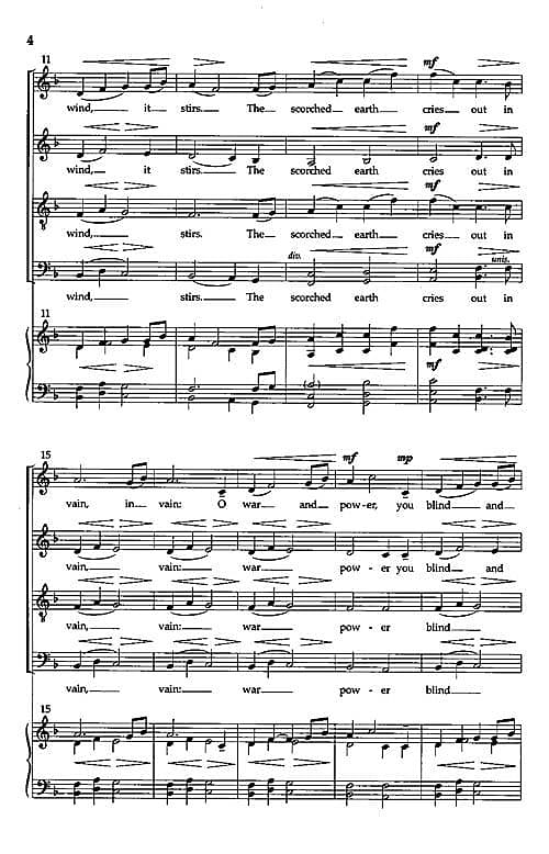 Earth Song SATB Frank Ticheli | Reverb