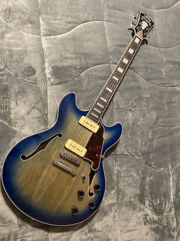 D’angelico Premier Boardwalk p90 2021 Blue burst | Reverb
