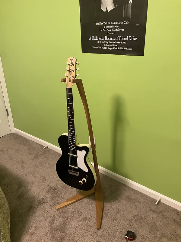Custom Handmade wood guitar stand 2023 - Natural cherry | Reverb