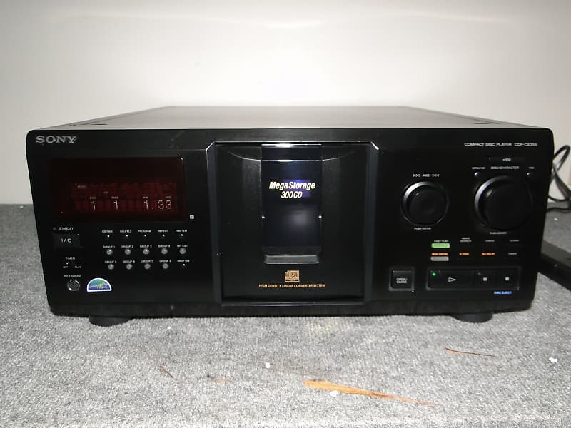 Sony CDP-CX355 CD Carousel 300 Discs * Remote * Box | Reverb