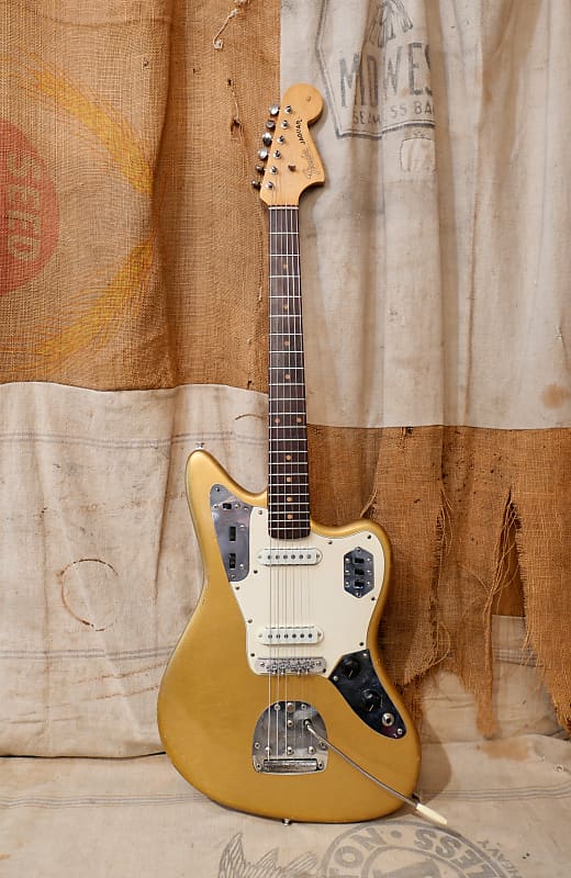 Fender Jaguar 1963 - Gold - Danocaster Refin | Reverb Australia