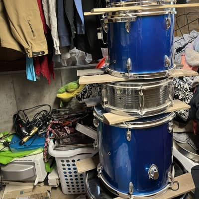 Pulse 5 piece drumset Blue | Reverb