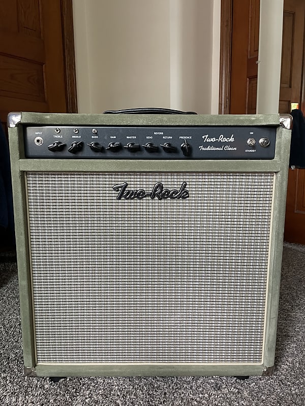 Two Rock Traditional Clean 100/50 2023 - Moss Green Suede / | Reverb