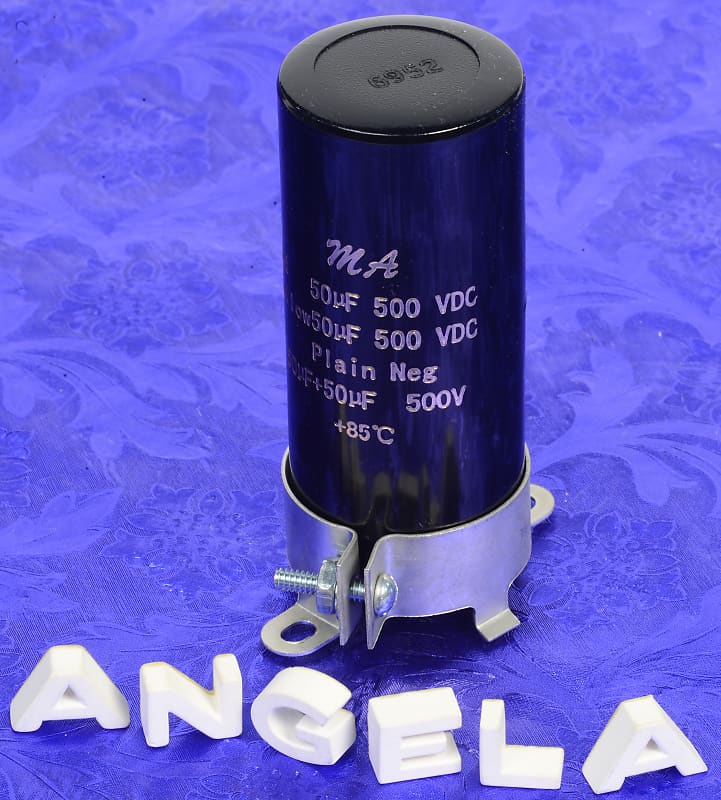 50uF+50uF 500VDC Clamp Mount Electrolytic Capacitor For | Reverb