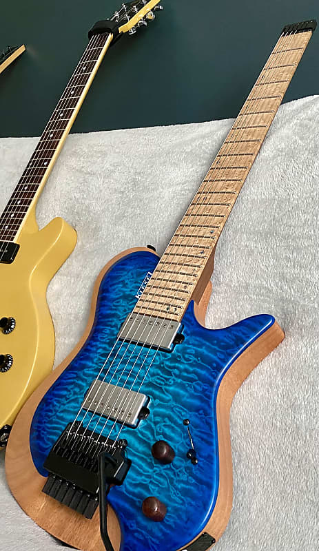 Kiesel Zeus Z7X 7 String 2021 Deep Aquaburst | Reverb