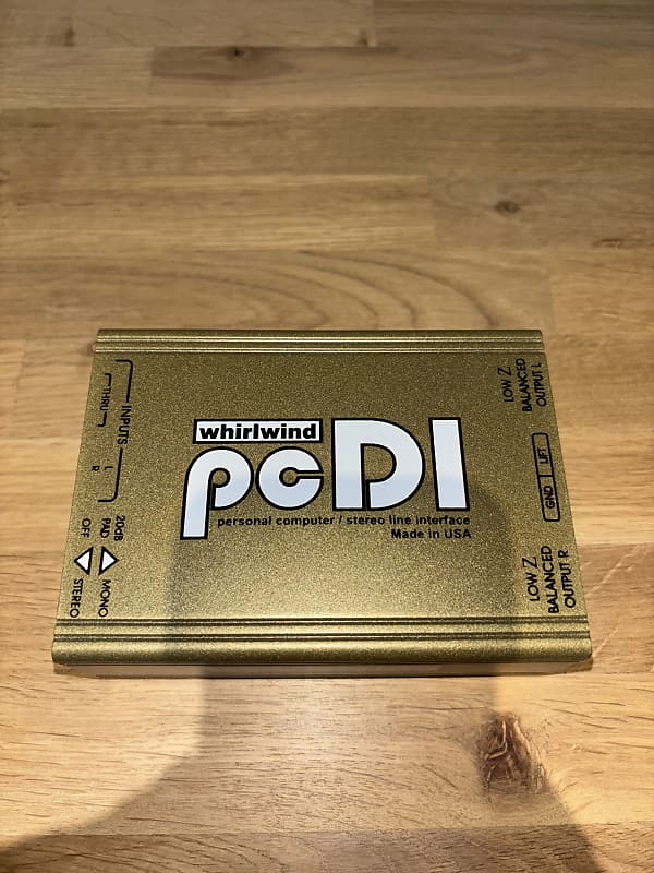 Whirlwind pcDI Stereo Direct Box for Multimedia Presentations | Reverb