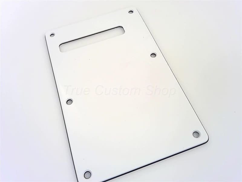True Custom Shop® White 3ply Tremolo Spring Cover for Fender | Reverb