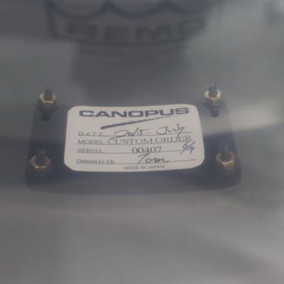 USED CANOPUS Custom Acrylic drum set | Reverb
