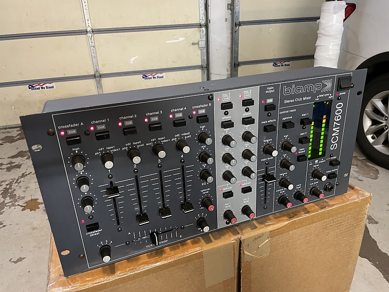 BIAMP SCM7600 STEREO CLUB DJ MIXER SCM 7600 MADE IN USA | Reverb