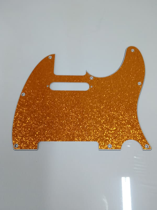 D'Andrea 4-Ply 8-Hole Telecaster Pickguard, Gold Sparkle | Reverb