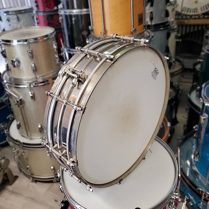 Ludwig "Concert Dance" 15x4" Snare Drum Nickel Over Brass | Reverb