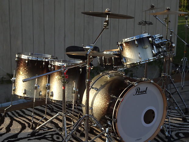 Pearl Masters MCX 2010 Black sparkle fade | Reverb