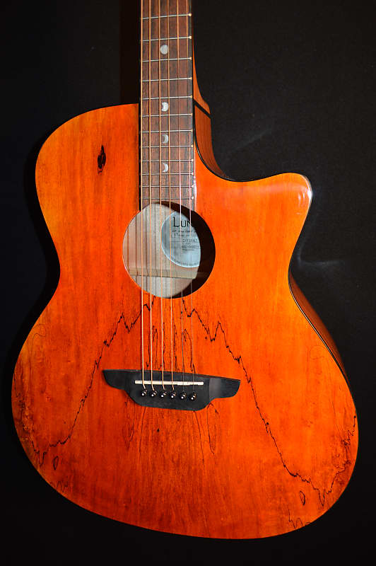 Dean Gypsy Exotic Spalt Maple Gloss Natural Acoustic Guitar - | Reverb