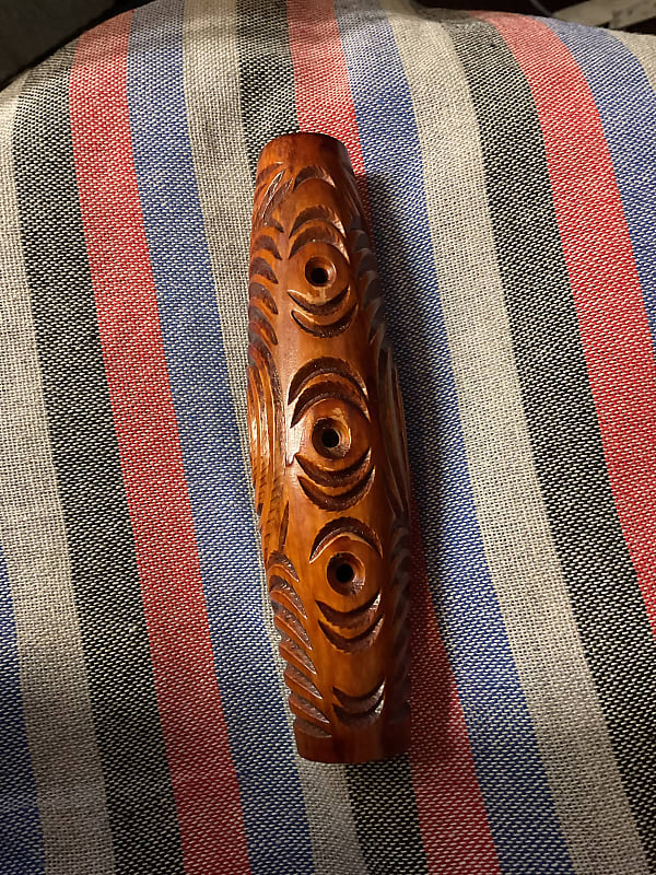 Maori-New Zealand -Wood Carved Koauau, Traditional Flute | Reverb