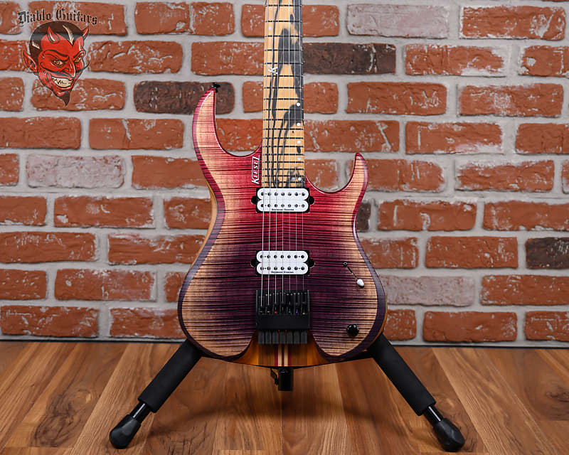 Kiesel K-Series Headless HK7H 7-String 7A Flame Maple Top in | Reverb