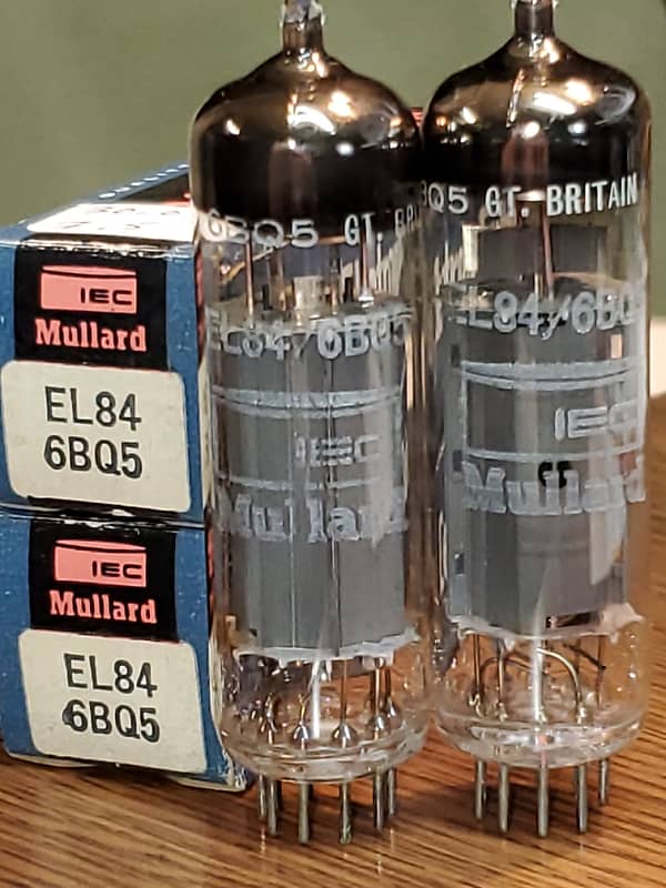 Mullard 6BQ5/EL84 NOS/NIB Matched Pair/Etched BB Codes | Reverb