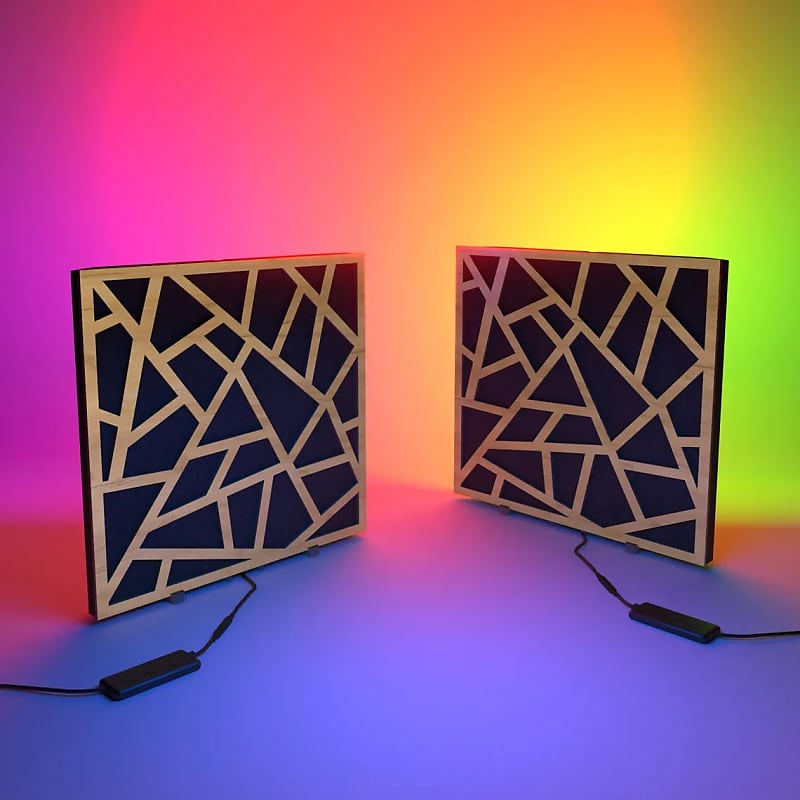 Skyross RGB Acoustic Panels | LED Desktop Sound Absorbing | Reverb