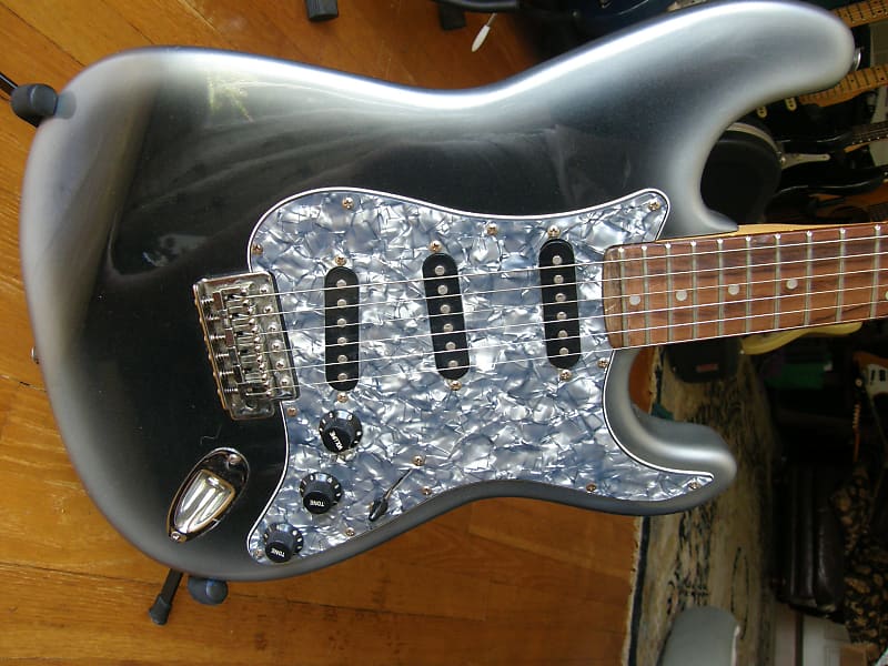 Lotus Strat Gray metallic burst with tremolo medium 80s | Reverb