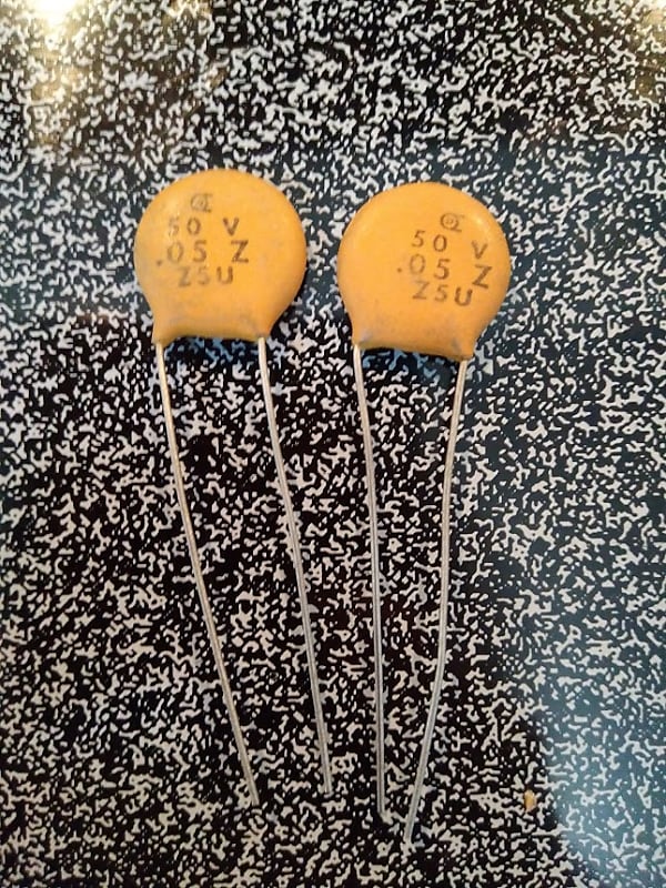 Set of 2 Circle D .05 uF 50V Capacitor Ceramic Disc .05Z Z5U | Reverb