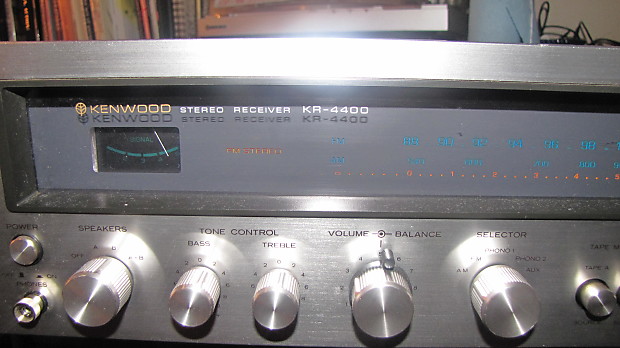 Vintage Kenwood KR 4400 Stereo Tuner Amplifier 1974 Wood | Reverb