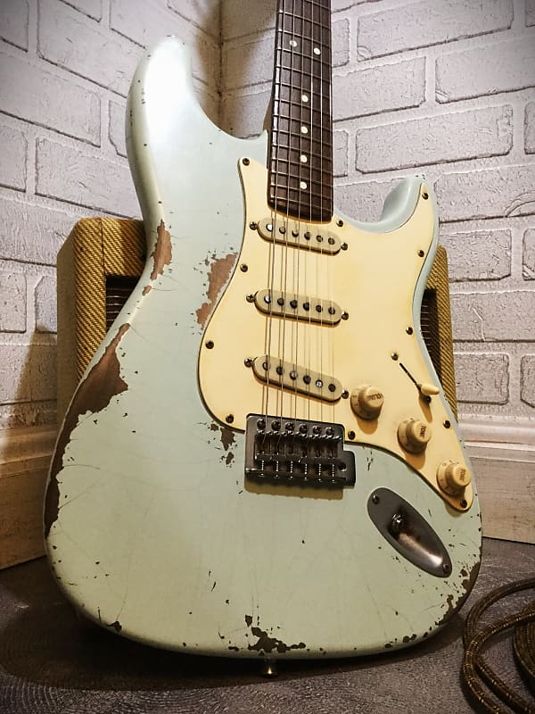Relic Fender Strat (Partscaster) Electric Guitar with | Reverb