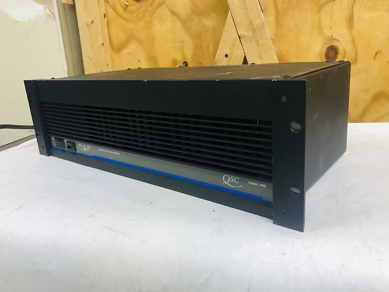 QSC Model 1400 2 Channel Stereo Power Amplifier 300 Watts Per | Reverb