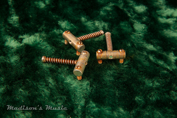 60's Era RELIC Knurled Threaded Telecaster Bridge Saddles w/ | Reverb